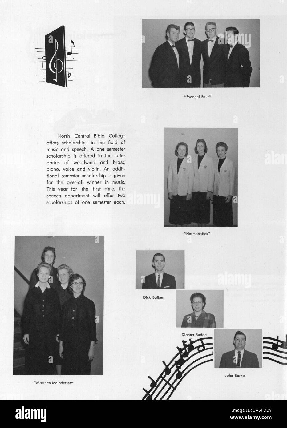 The 1958 yearbook from North Central Bible College highlights students ...