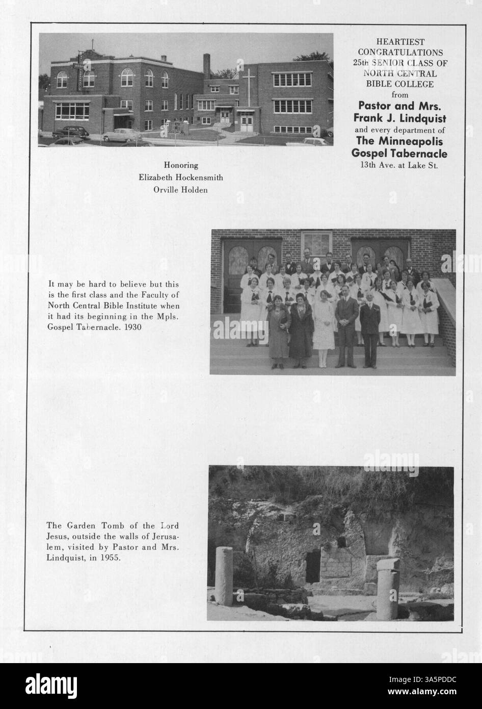 The 1958 yearbook from north central bible college highlights th hi-res ...