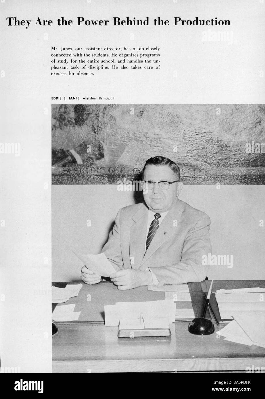 'The Wizard for 1955' yearbook from Edison High School documents ...