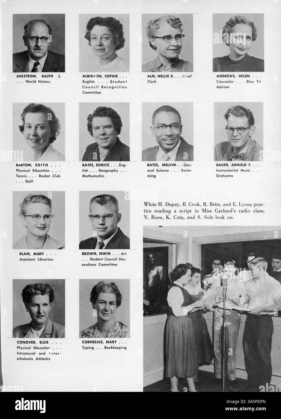 This high school yearbook, 'The Wizard for 1955', showcases the ...