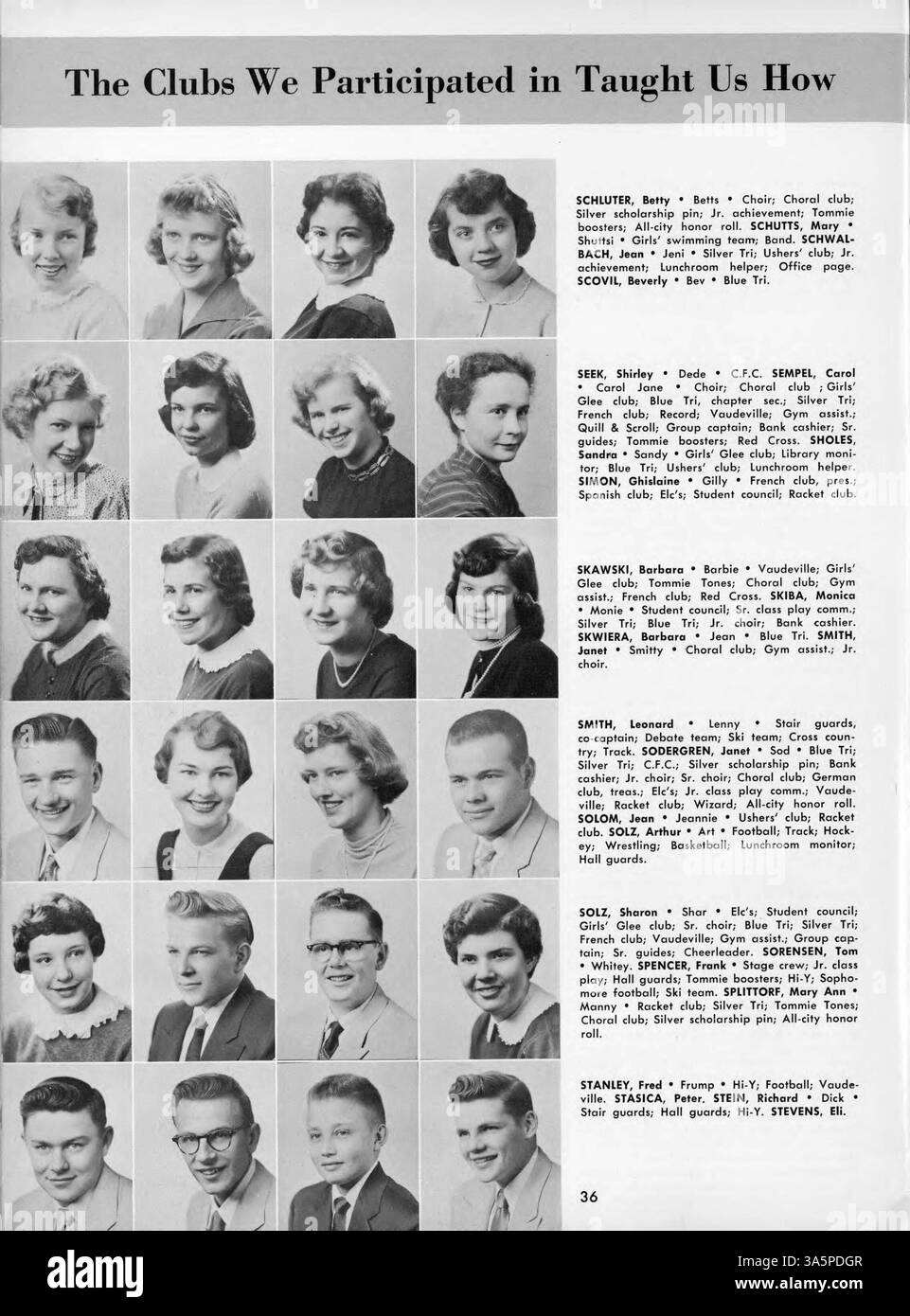 The 1955 yearbook from Edison High School, 'The Wizard for 1955 ...