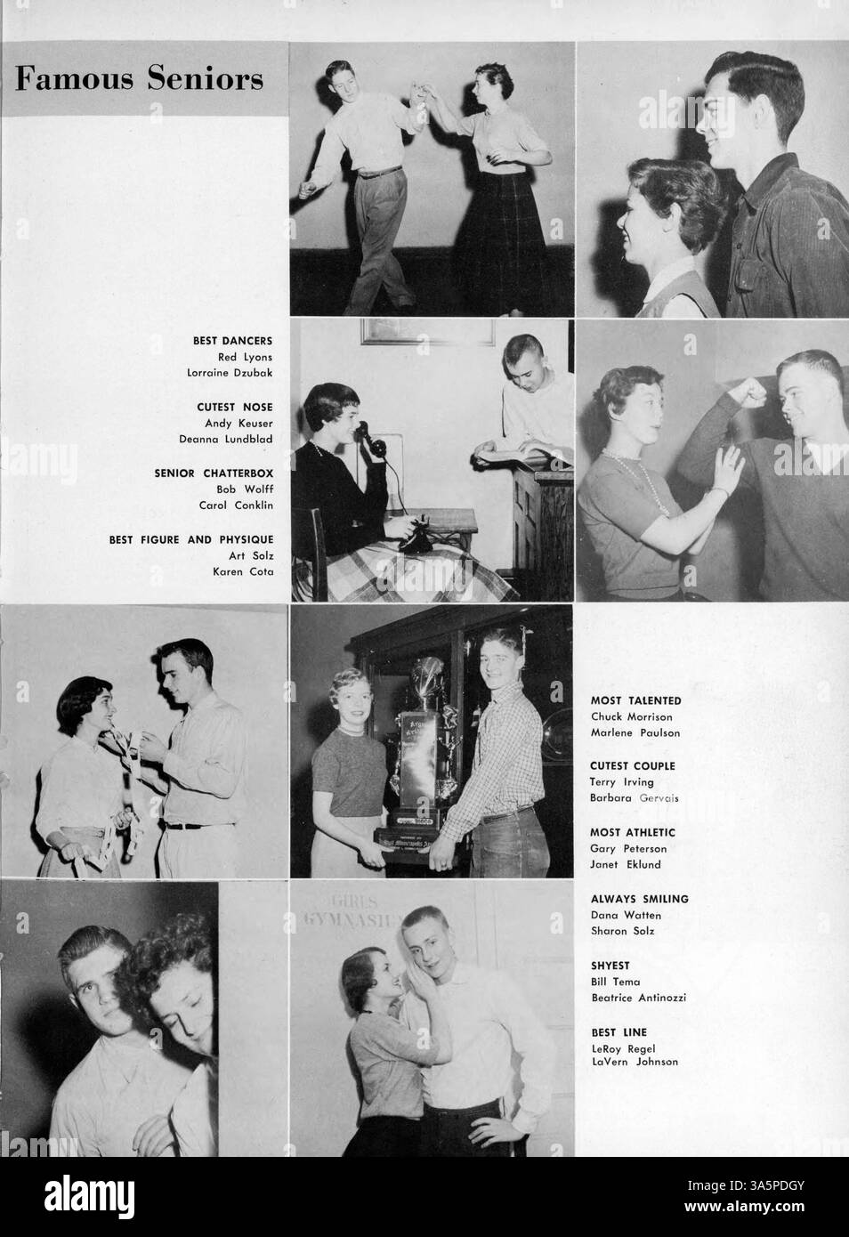 The 1955 Edison High School yearbook, 'The Wizard for 1955', records ...