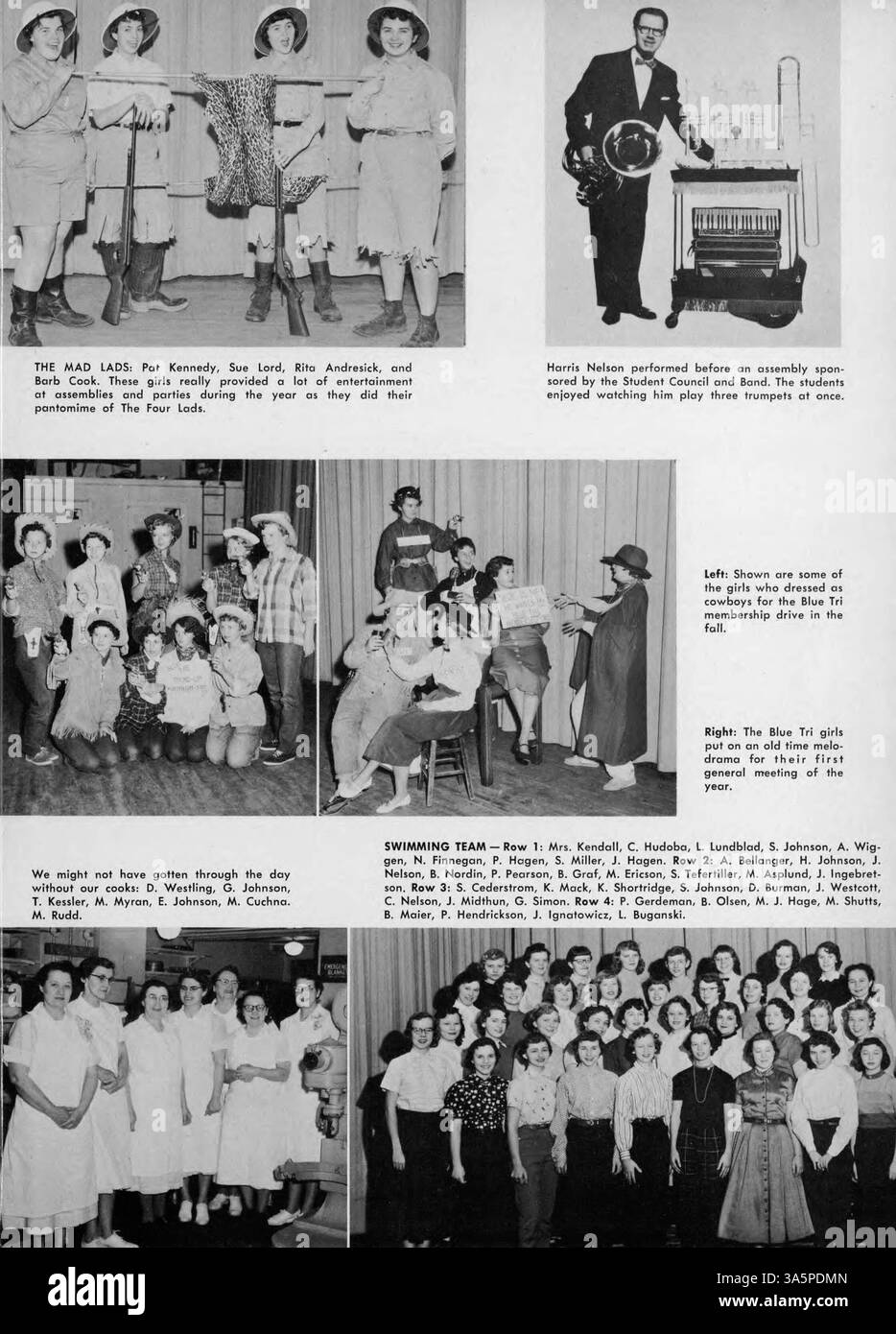 The 1955 'Wizard for 1955' yearbook from Edison High School captures ...