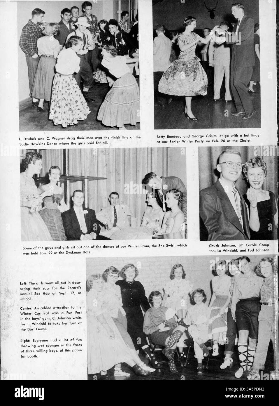 The 1955 edition of 'The Wizard for 1955' yearbook from Edison High ...