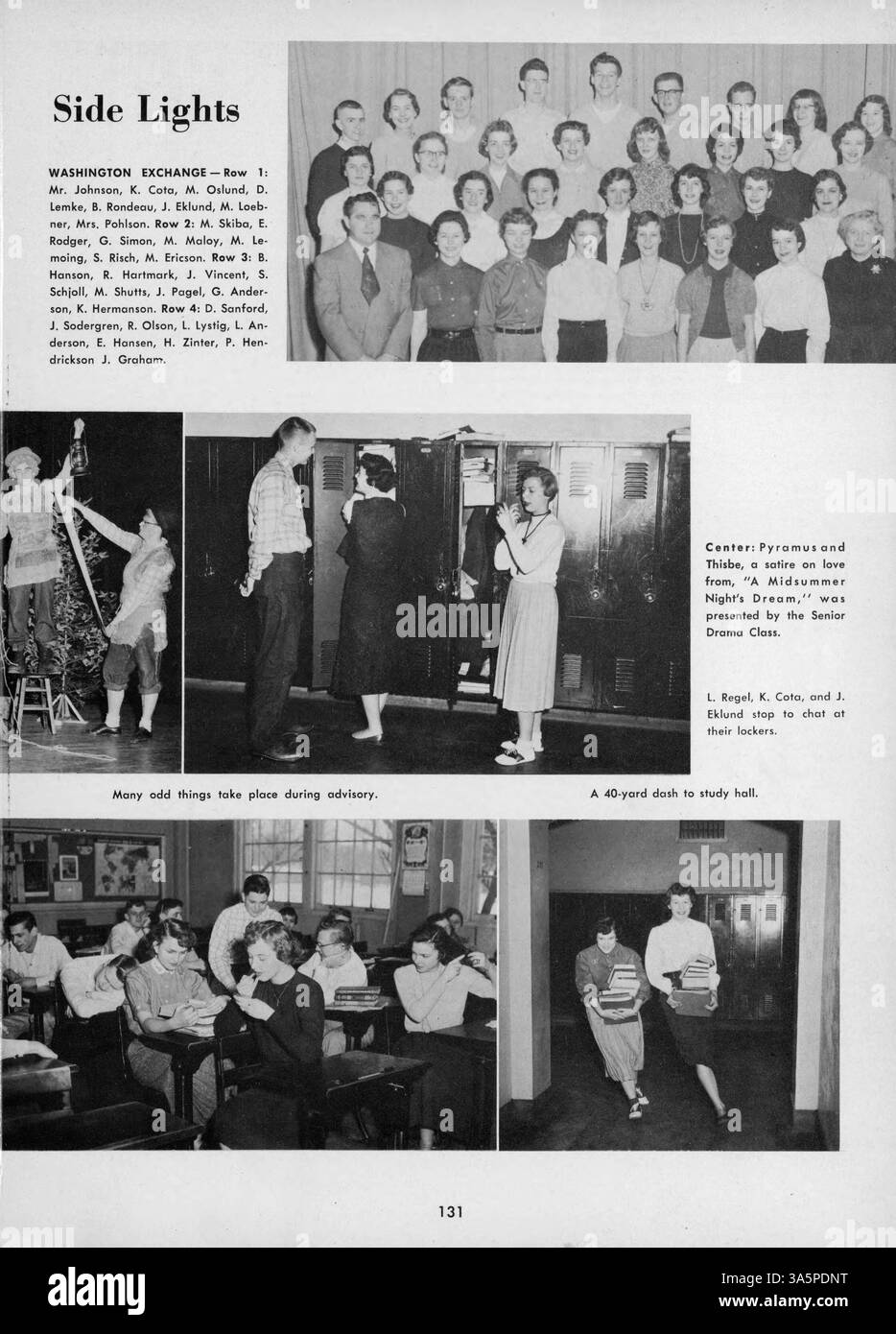 The 1955 yearbook, 'The Wizard for 1955', showcases students, faculty ...