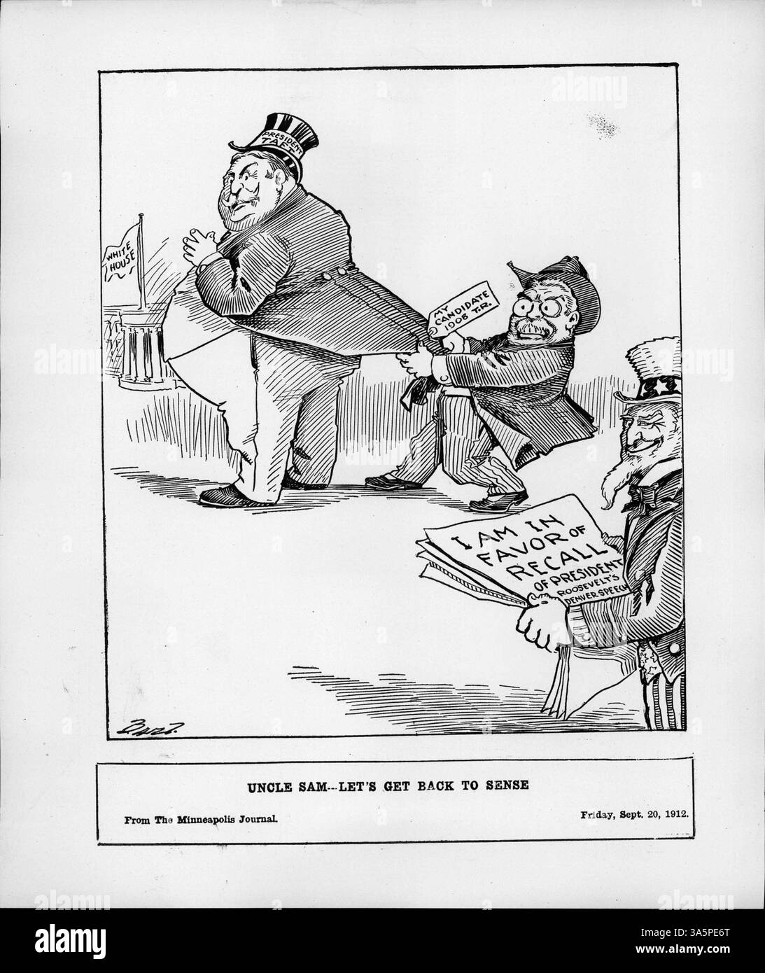 This political cartoon depicts theodore roosevelt attempting to hi-res ...