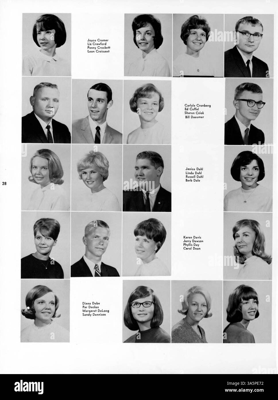 Yearbook from roosevelt high school documents the 1964 1965 academic year hi-res stock ...