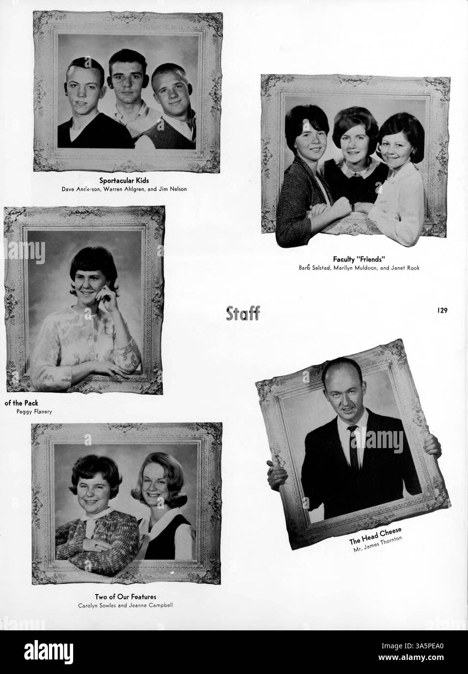 Yearbook from roosevelt high school showcases the 1964 1965 school year hi-res stock photography ...