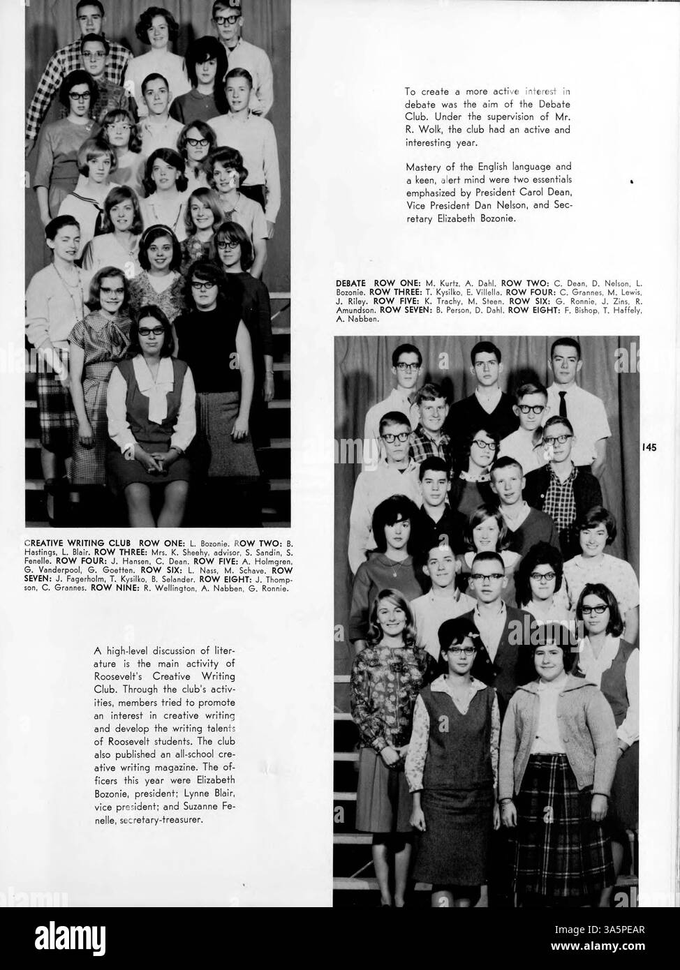 Cultural events from the 1964 1965 school year hi-res stock photography ...