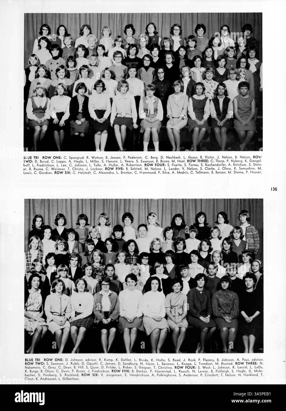 Yearbook from roosevelt high school records the school year 1964 1965 hi-res stock photography ...