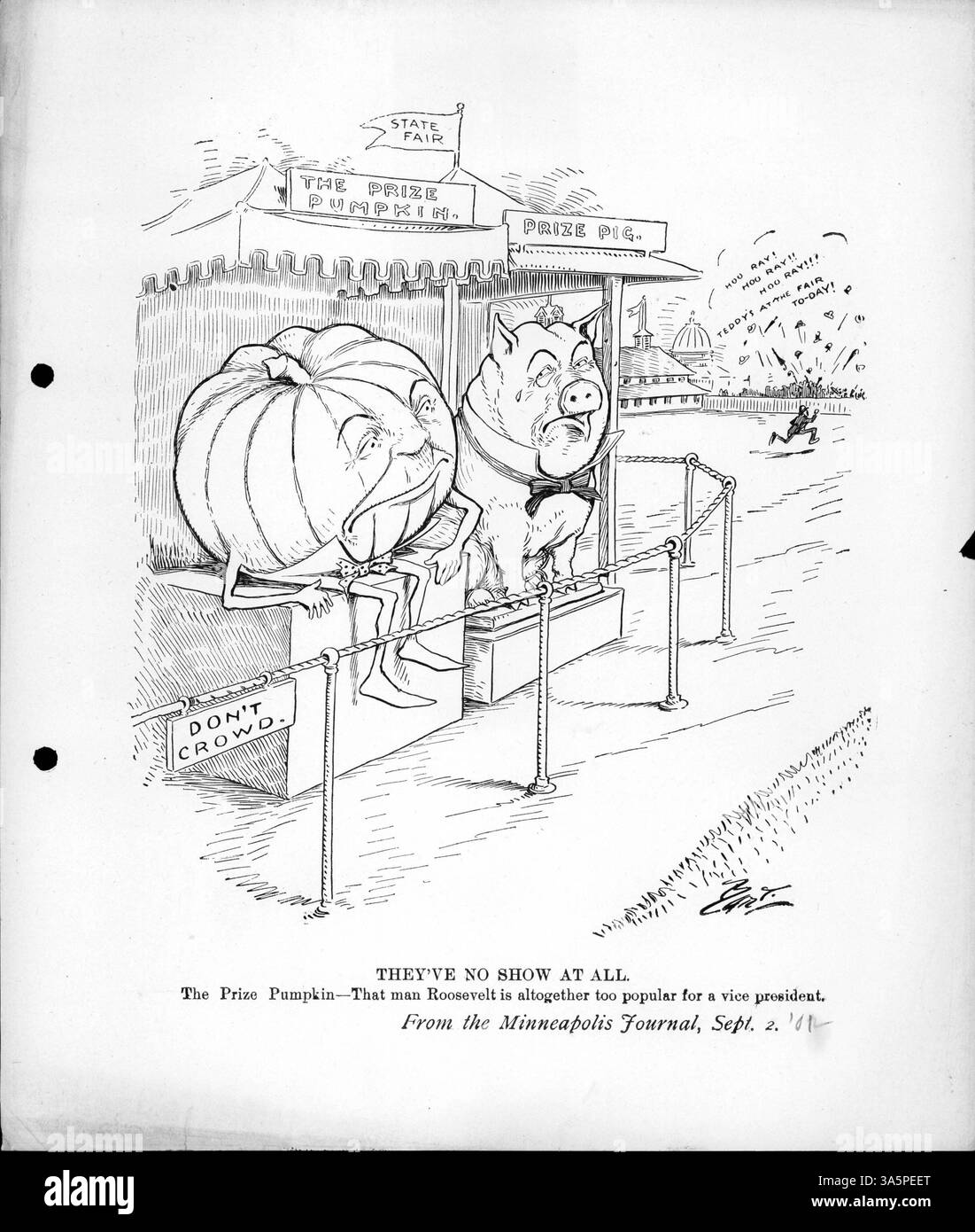 This cartoon humorously portrays Theodore Roosevelt’s popularity during ...