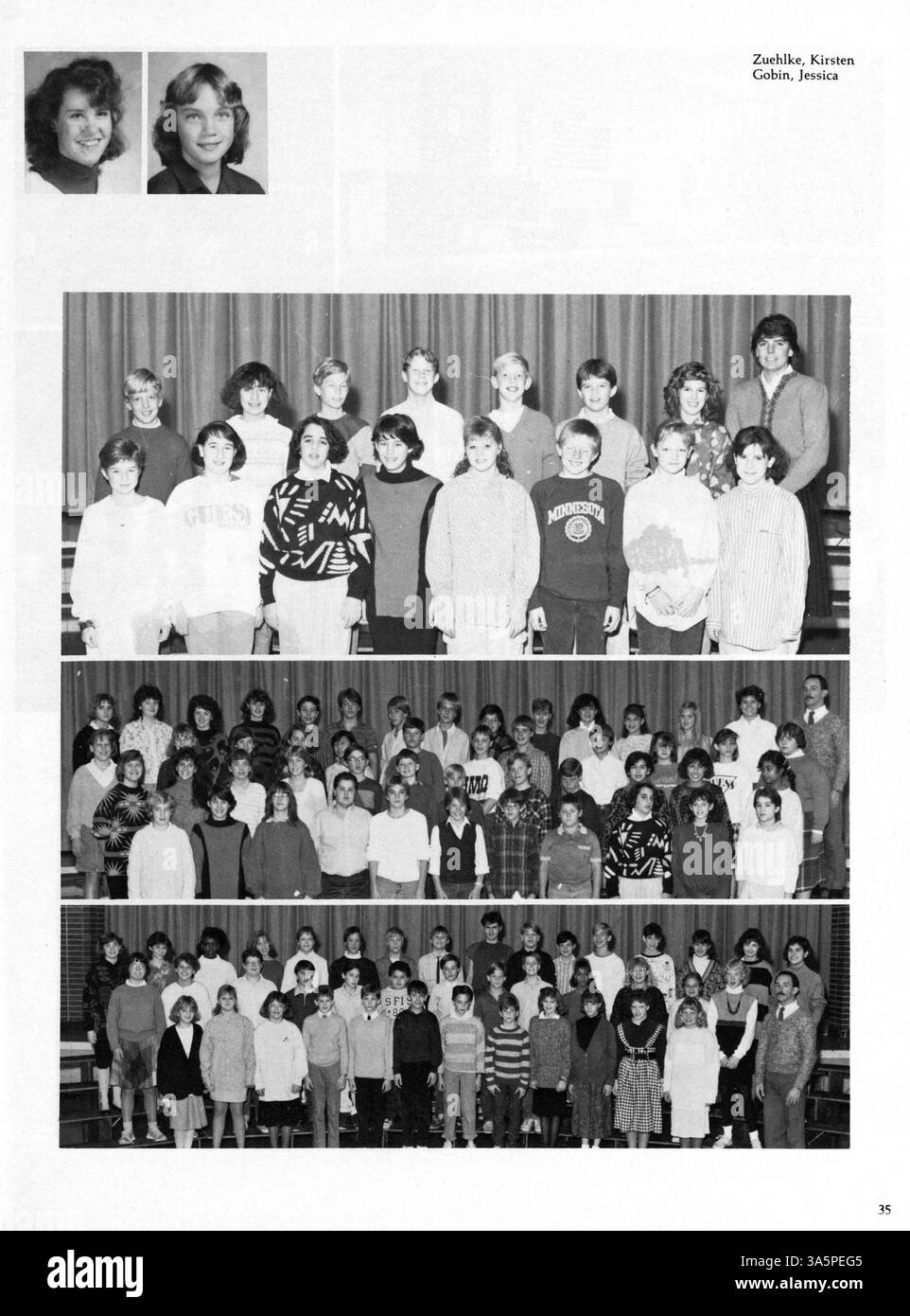 The 1987 yearbook of Hopkins North Junior High captures the school year ...