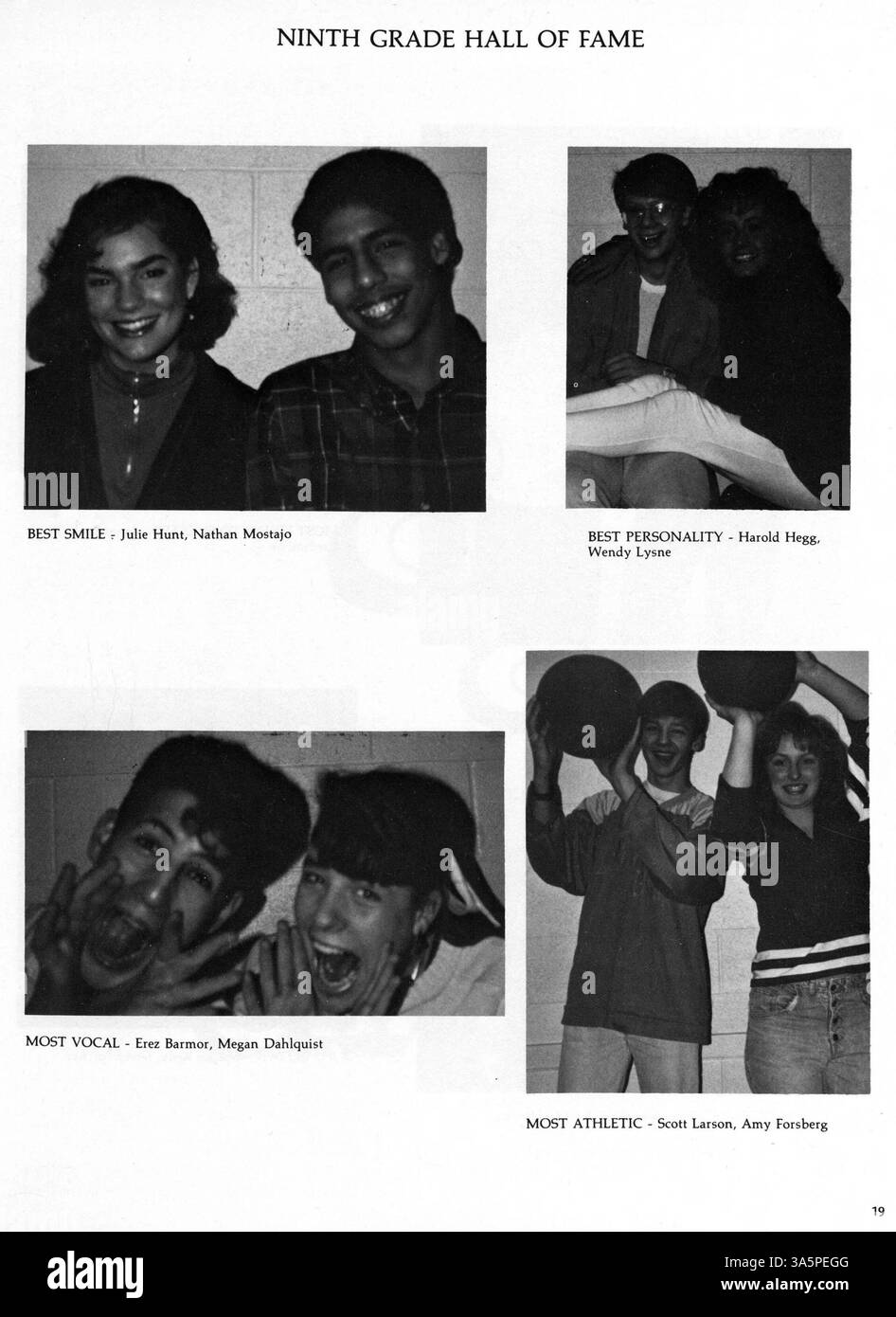 This yearbook from hopkins north junior high captures the school hi-res stock photography and ...