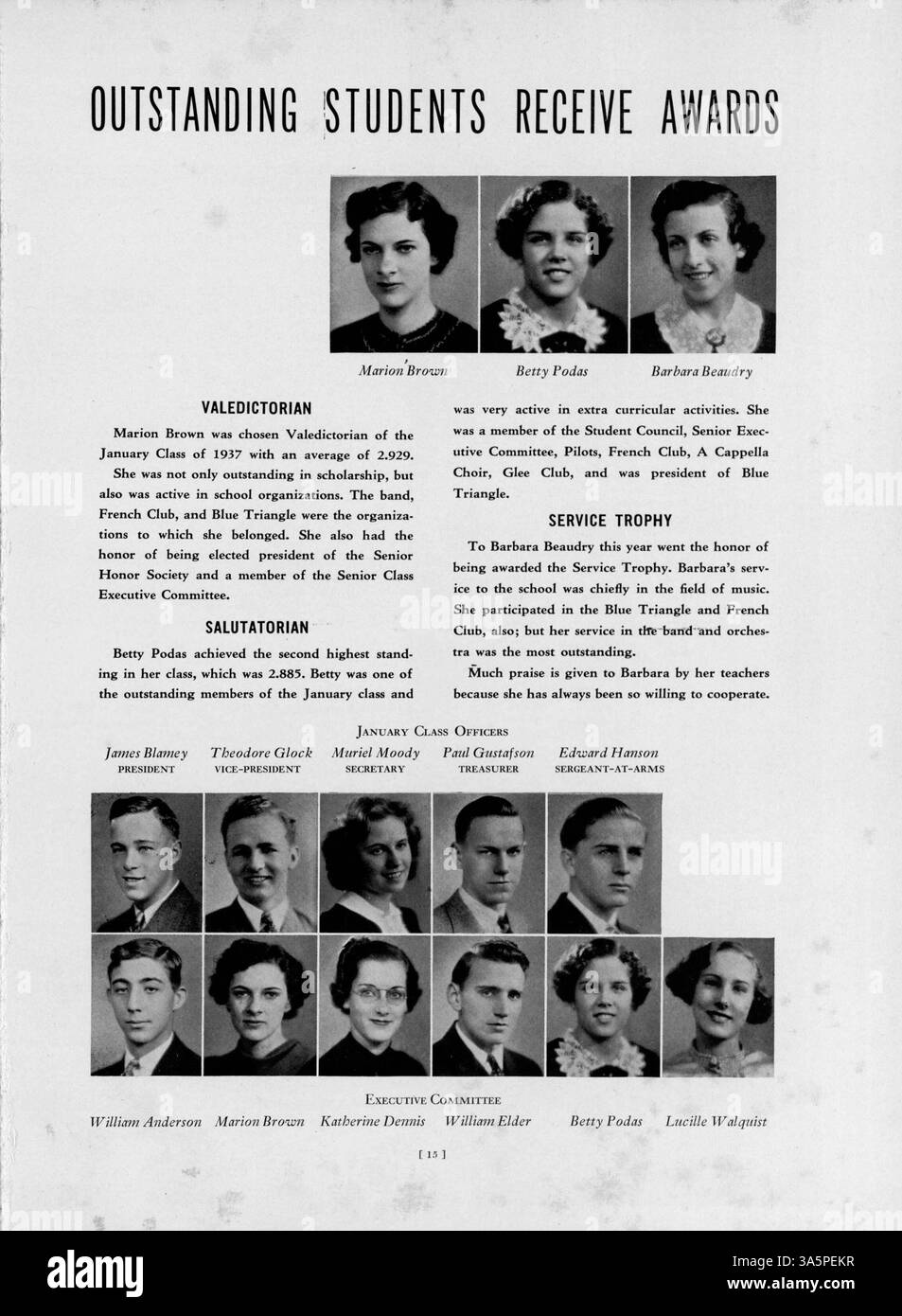 The 1937 edition of Roosevelt High School’s yearbook, Sagamore ...