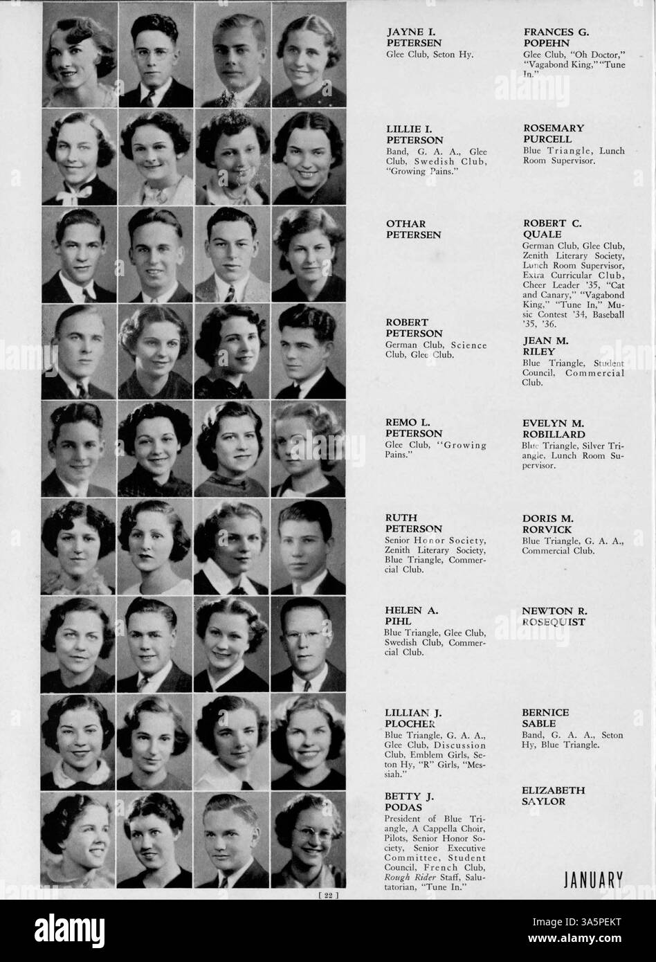 The Sagamore 1937 yearbook from Roosevelt High School records student ...