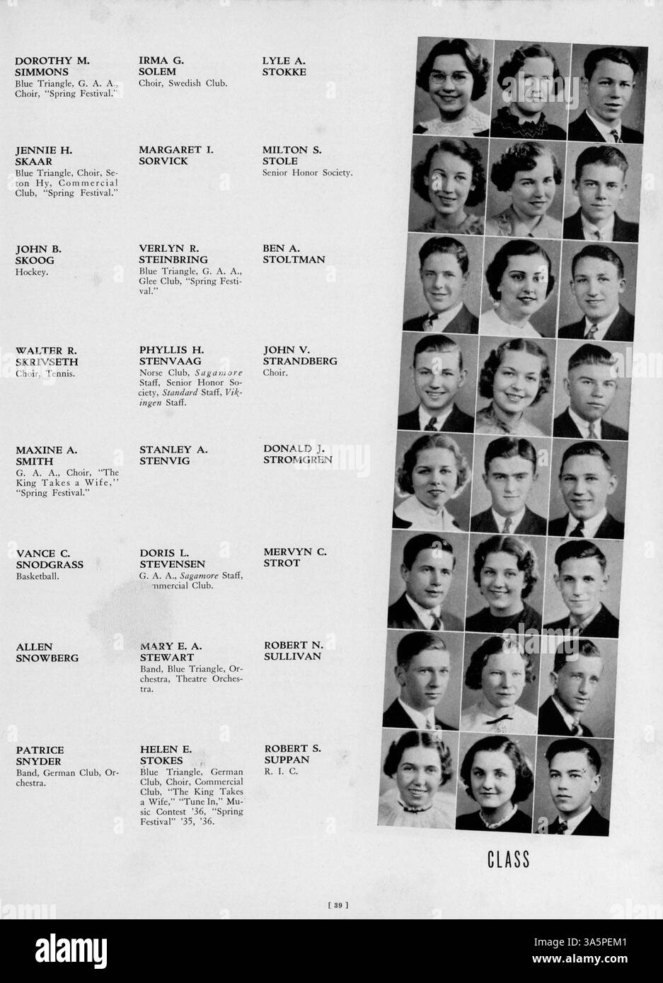 The 1937 Sagamore yearbook from Roosevelt High School captures the highlights of the school year ...