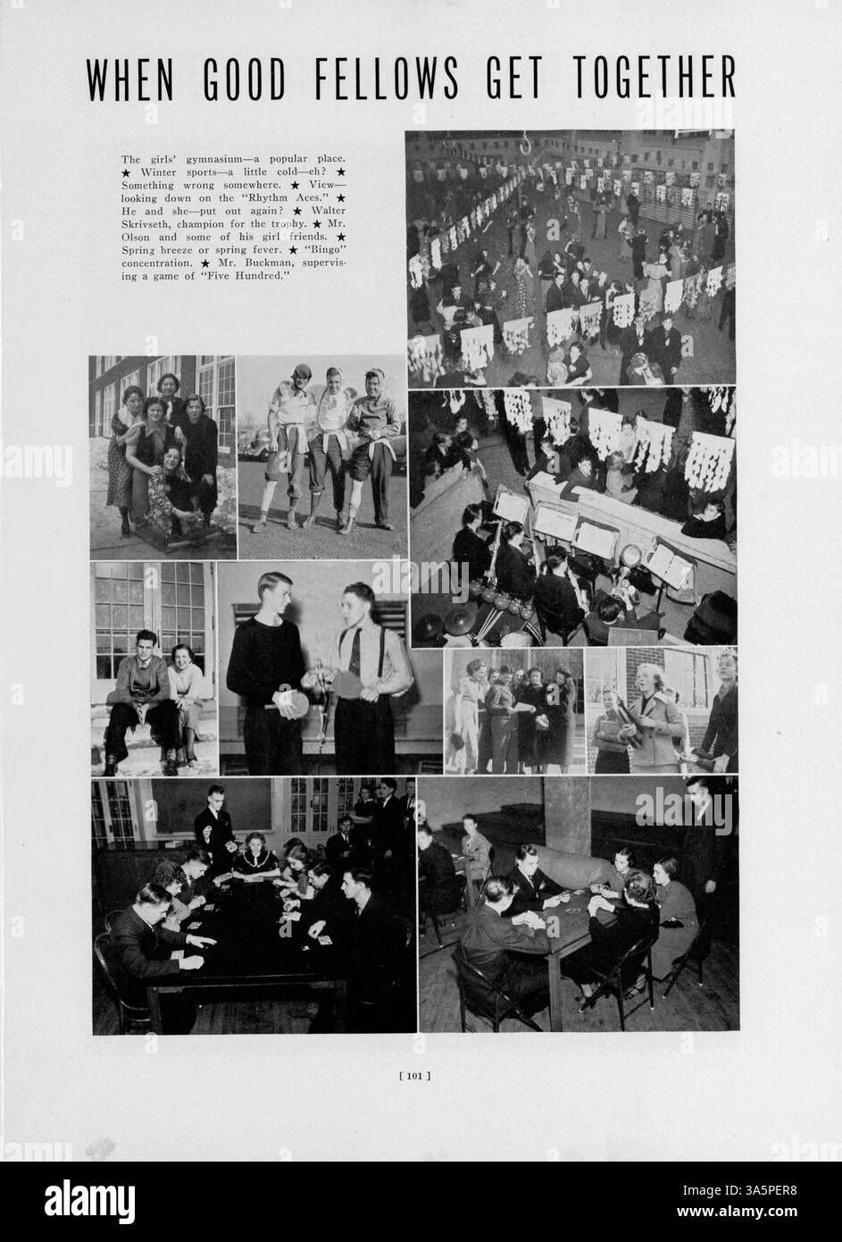 Roosevelt High School’s 1937 Sagamore yearbook provides a record of student, teacher, athletic ...