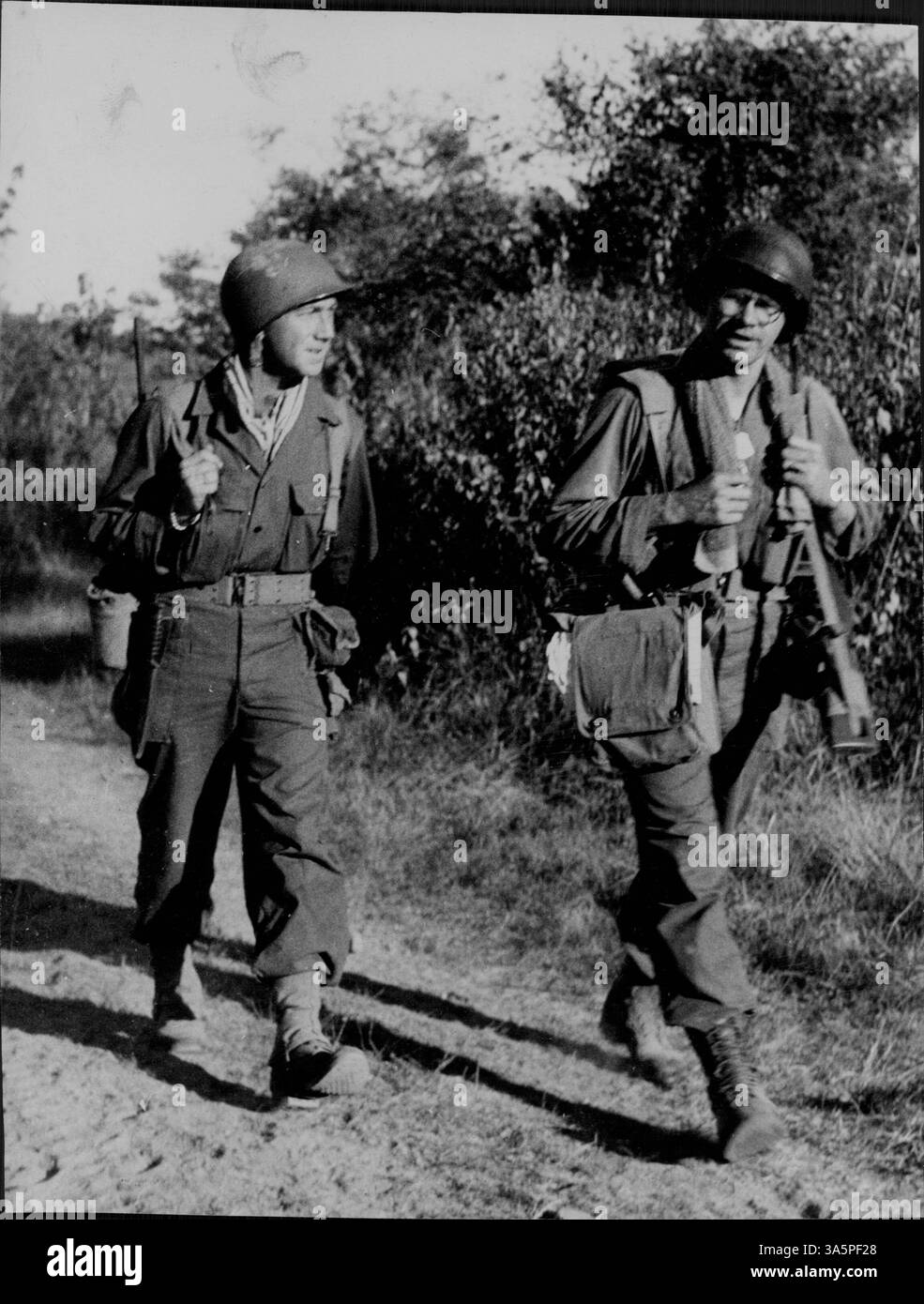 American infantrymen, including Colonel Johnson and Major Ferguson ...