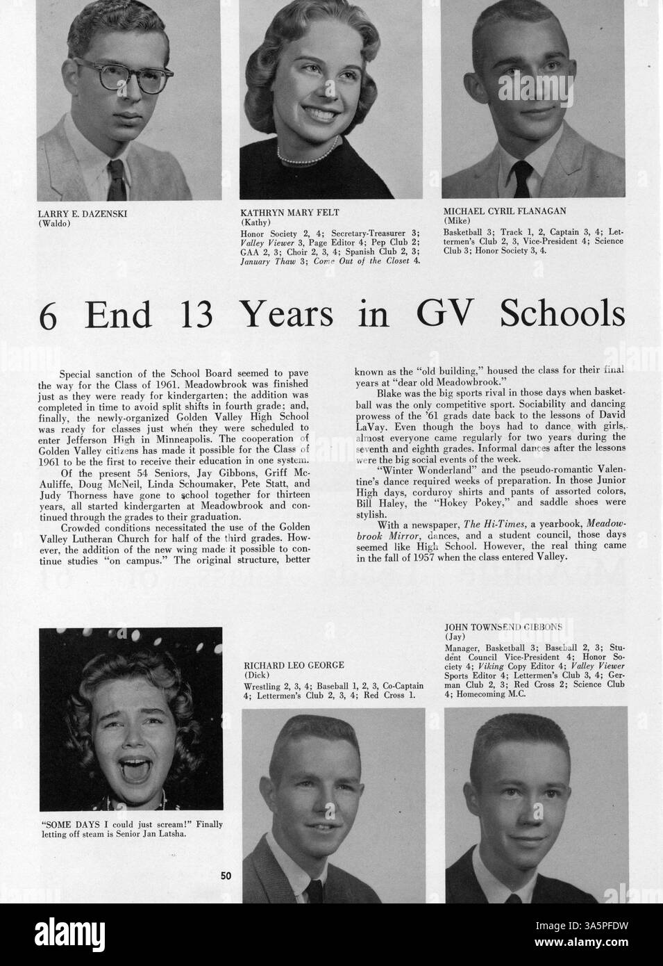 Golden Valley High School’s 1961 Viking Yearbook provides a historical ...