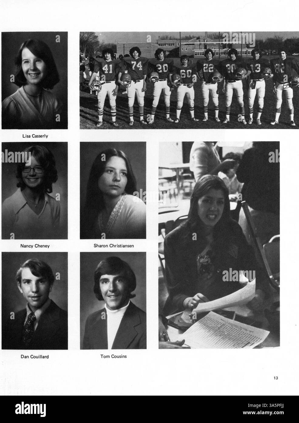 Yearbook from academy of holy angels records student life hi-res stock ...