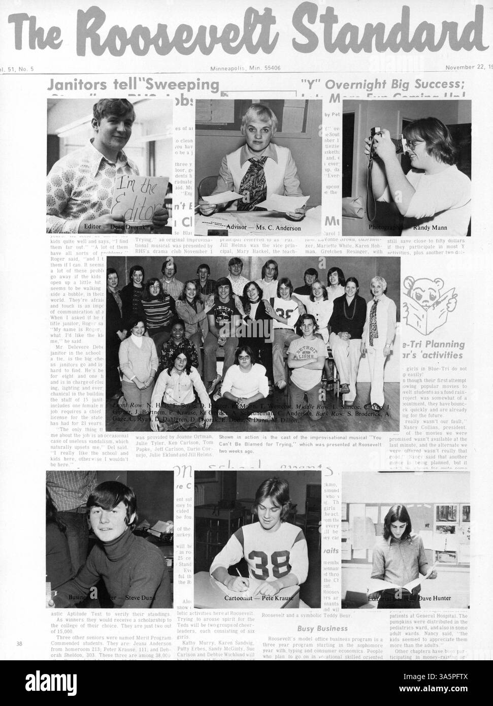 This 'Sagamore' yearbook from Roosevelt High School documents student life, academic activities ...