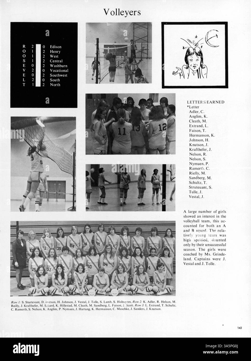 The 1975 Roosevelt Yearbook captures the essence of student life ...