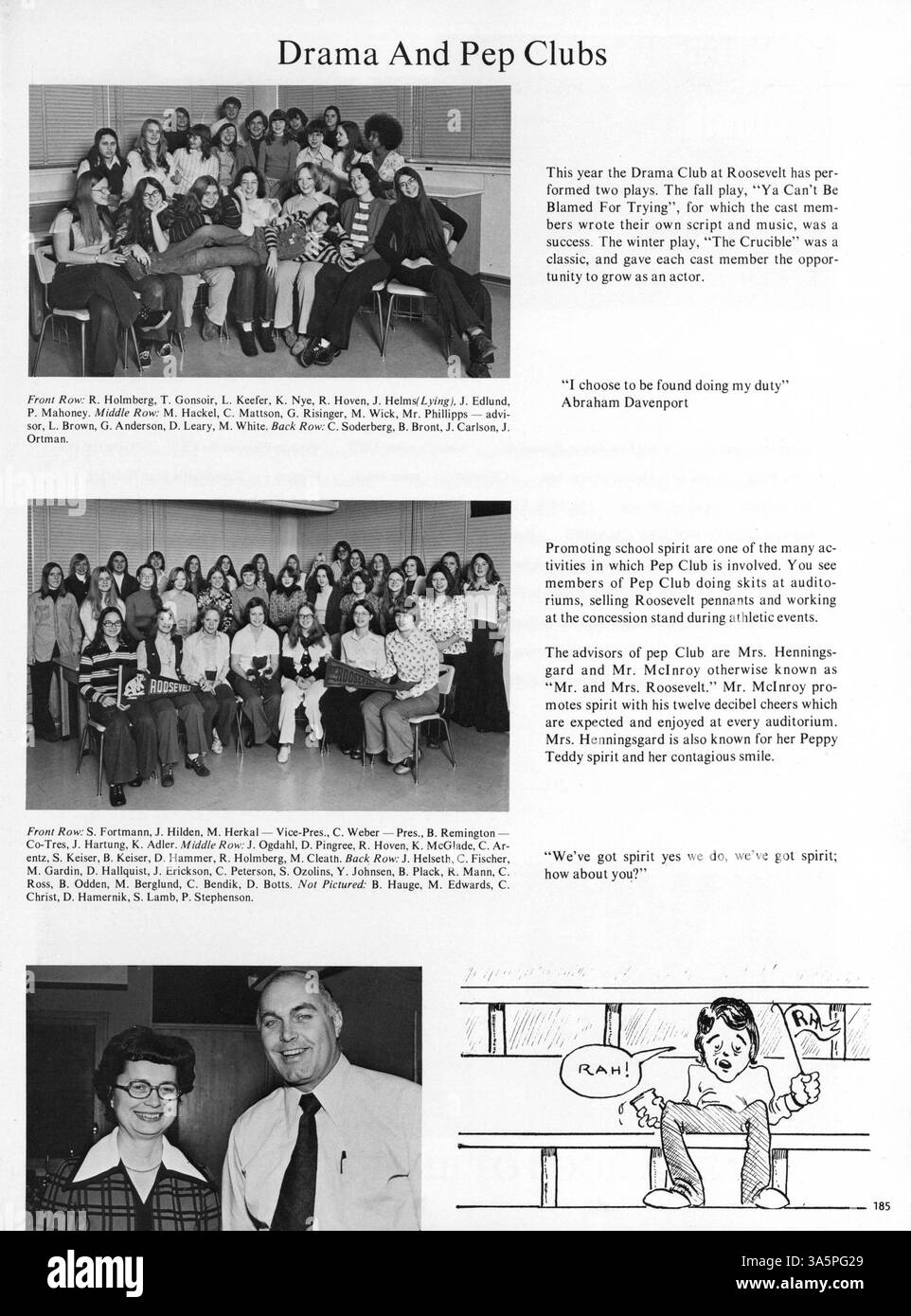 This 1975 Roosevelt Yearbook captures highlights from the 1974-1975 ...