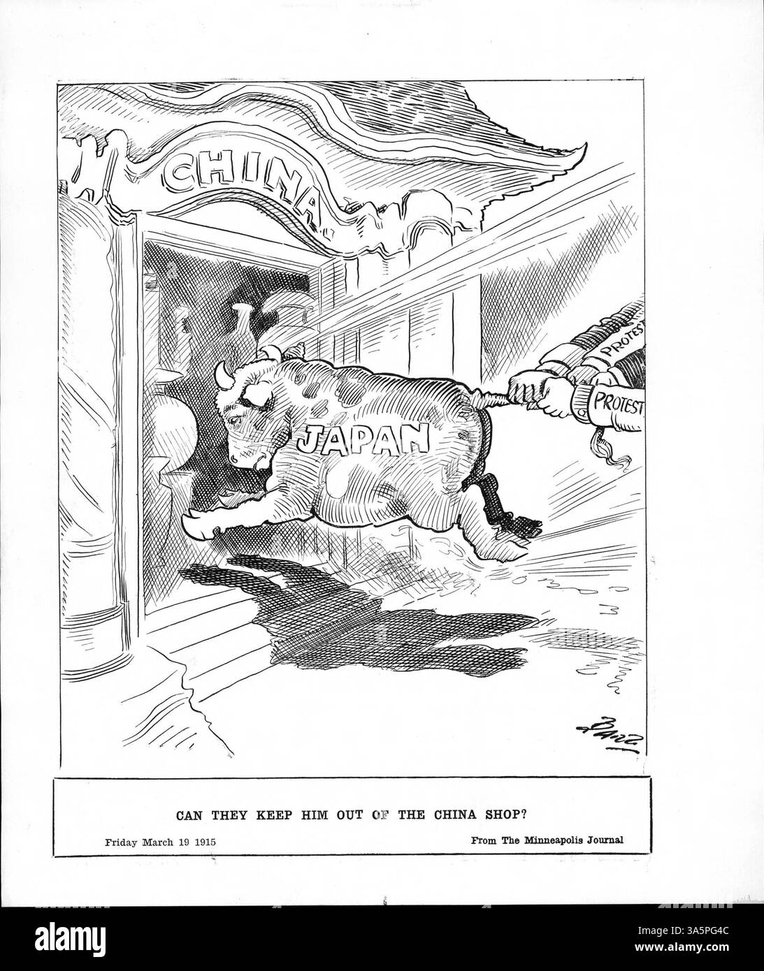 Made in china political cartoon hi-res stock photography and images - Alamy