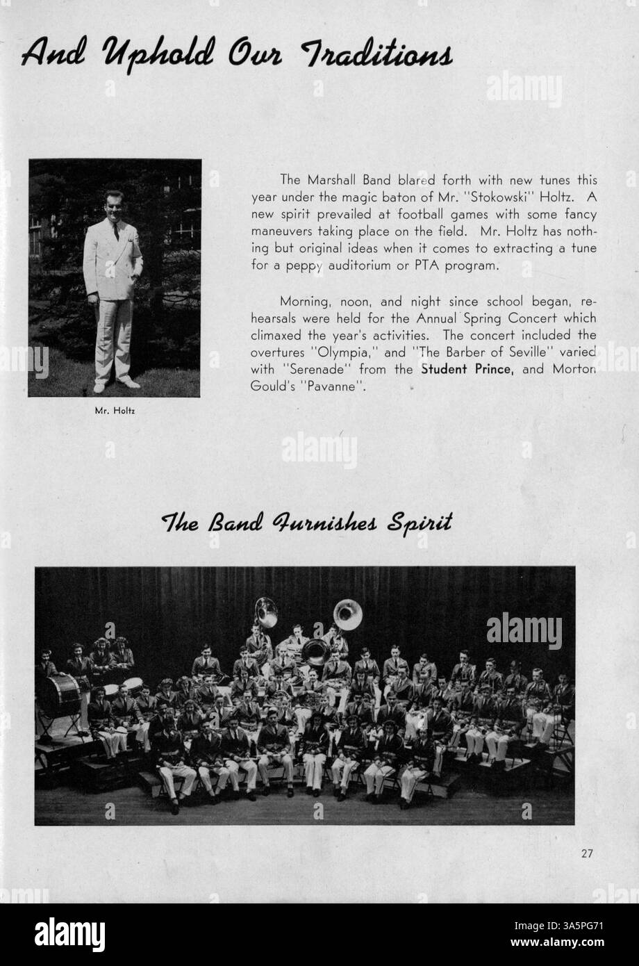 The 'Cardinal' yearbook from Marshall High School in 1944 highlights ...