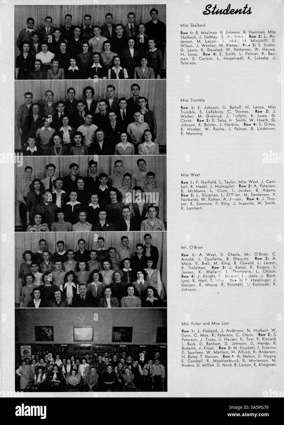 The 1944 'Cardinal' yearbook from Marshall High School highlights the ...