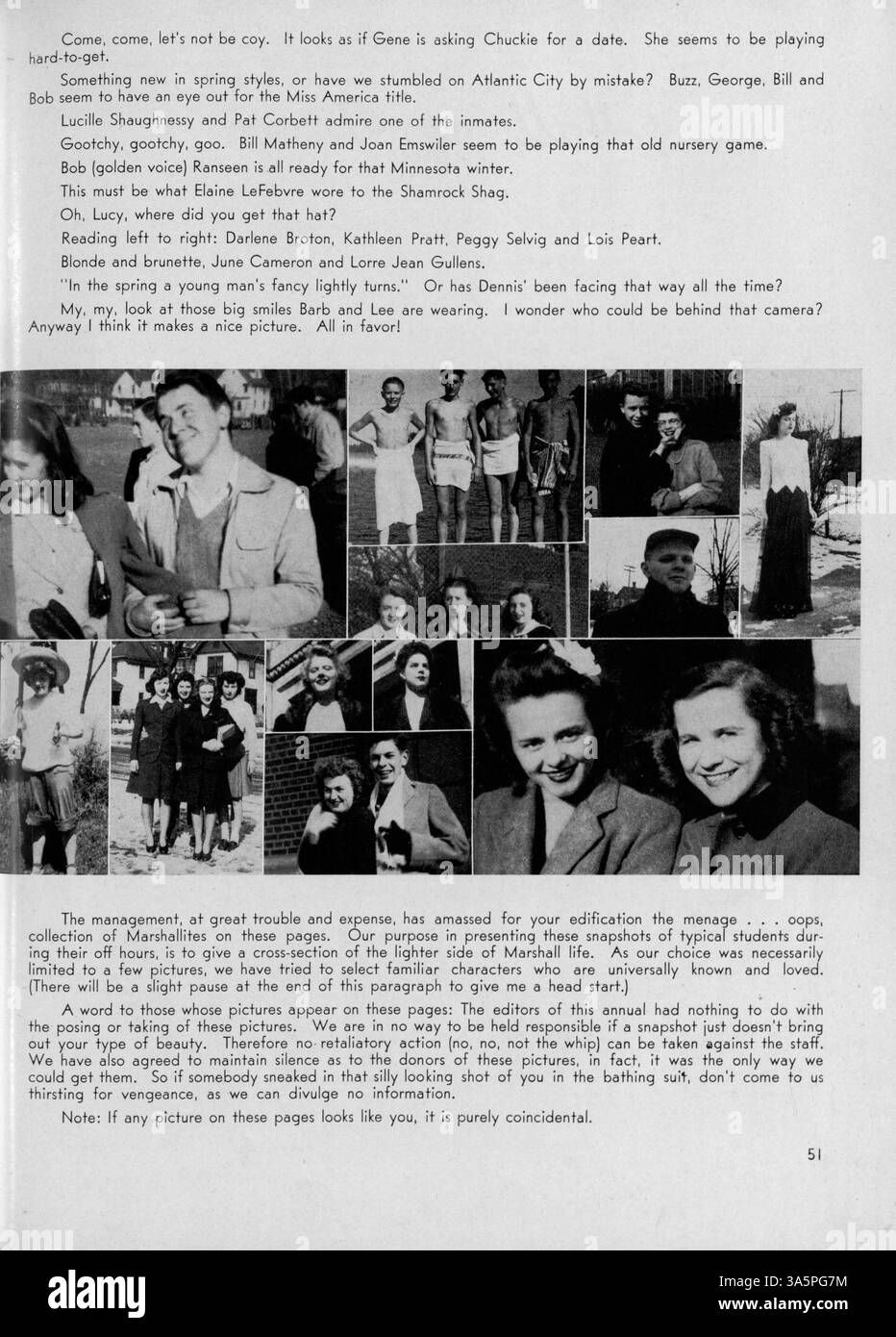 This 1944 edition of the 'Cardinal' yearbook documents Marshall High ...