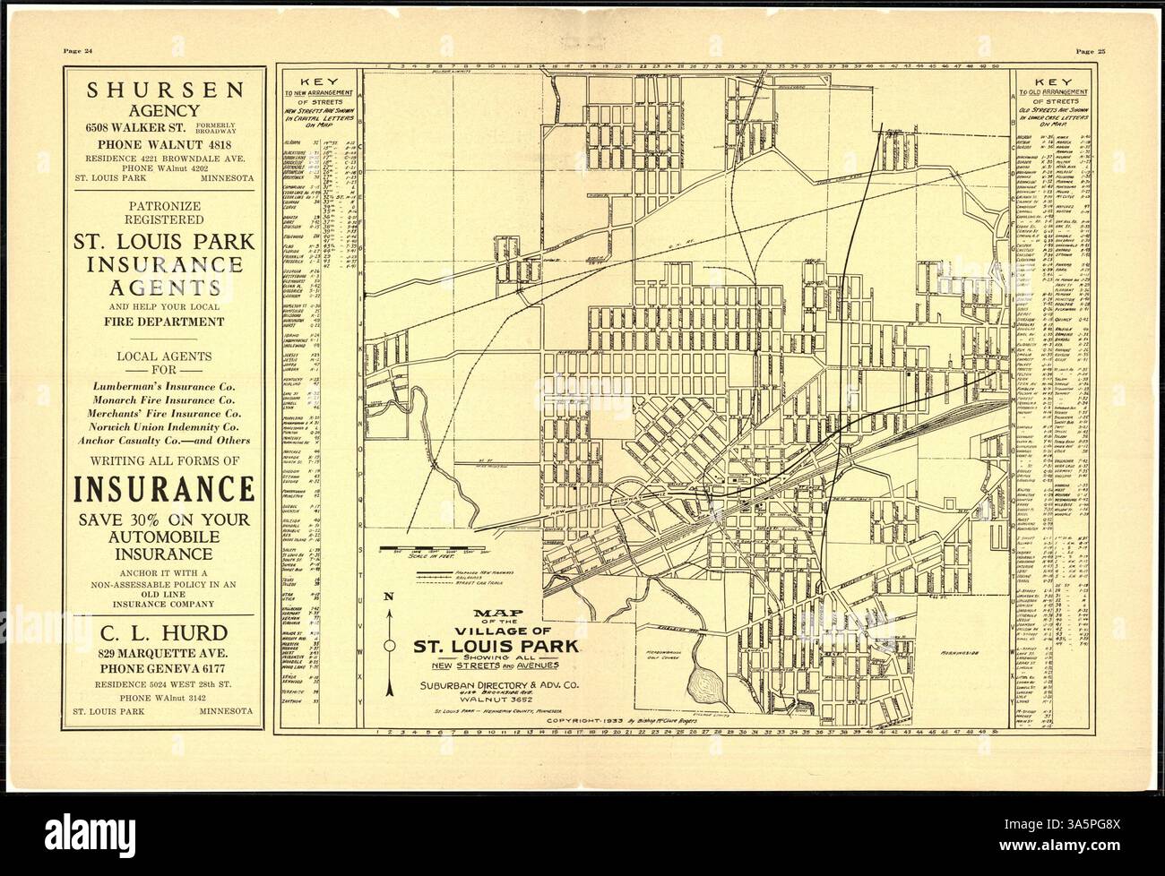 This map of St. Louis Park, produced by the former St. Louis Park ...