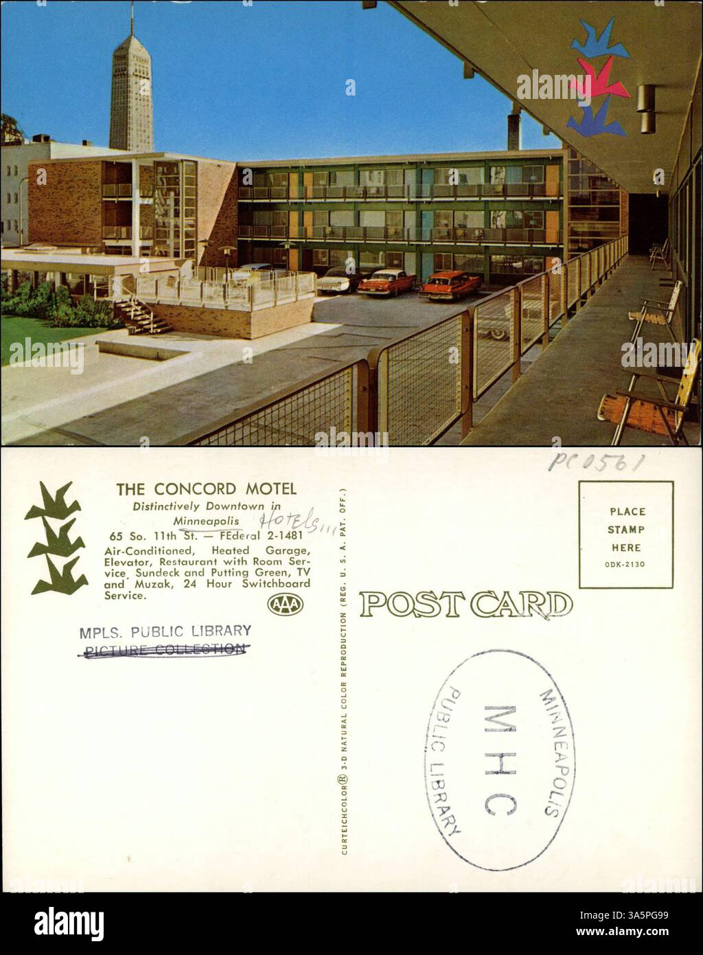 The Concord Motel in downtown Minneapolis, located at 65 South 11th ...