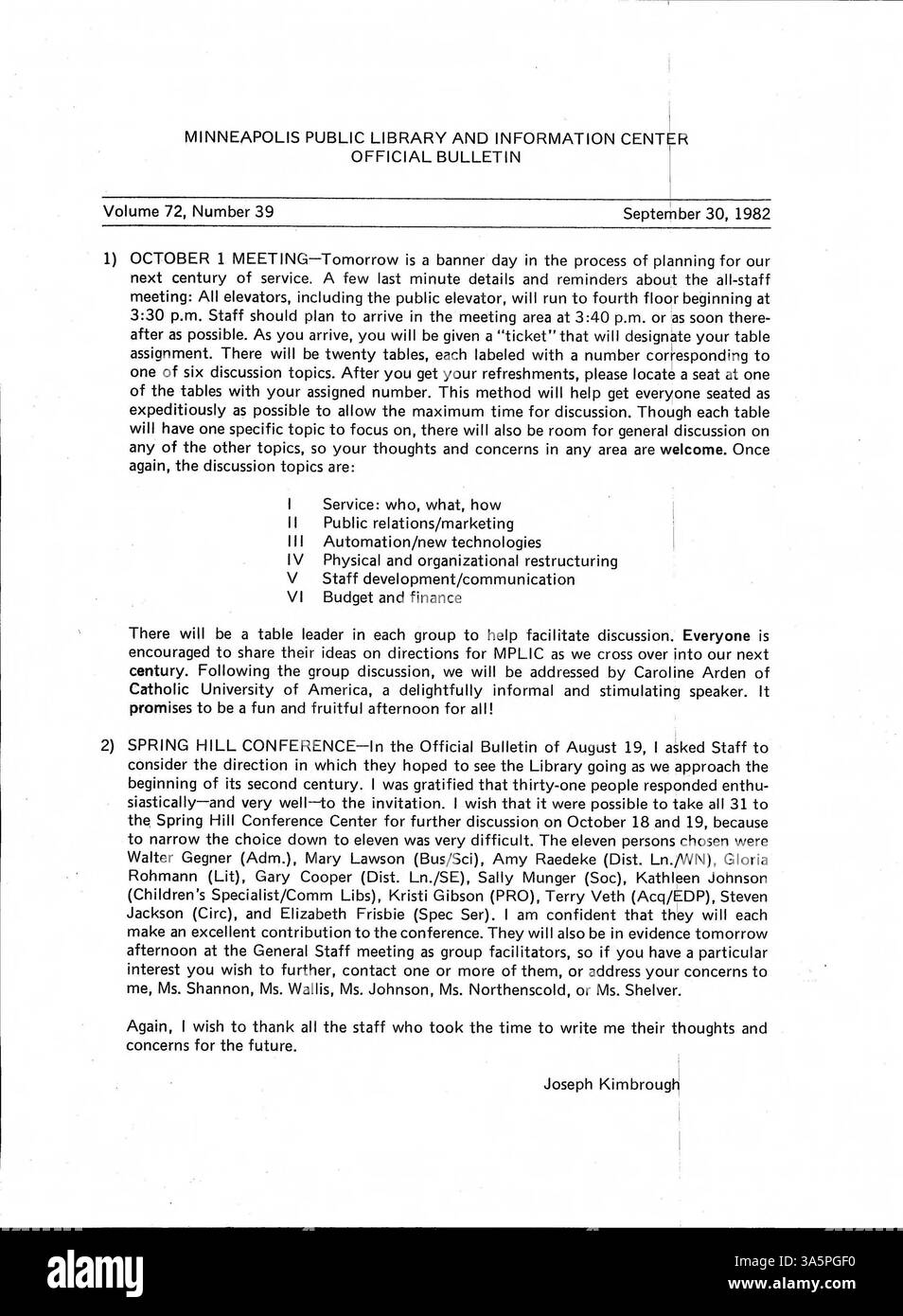 The 1982 minneapolis public library bulletin provides staff with hi-res stock photography and ...