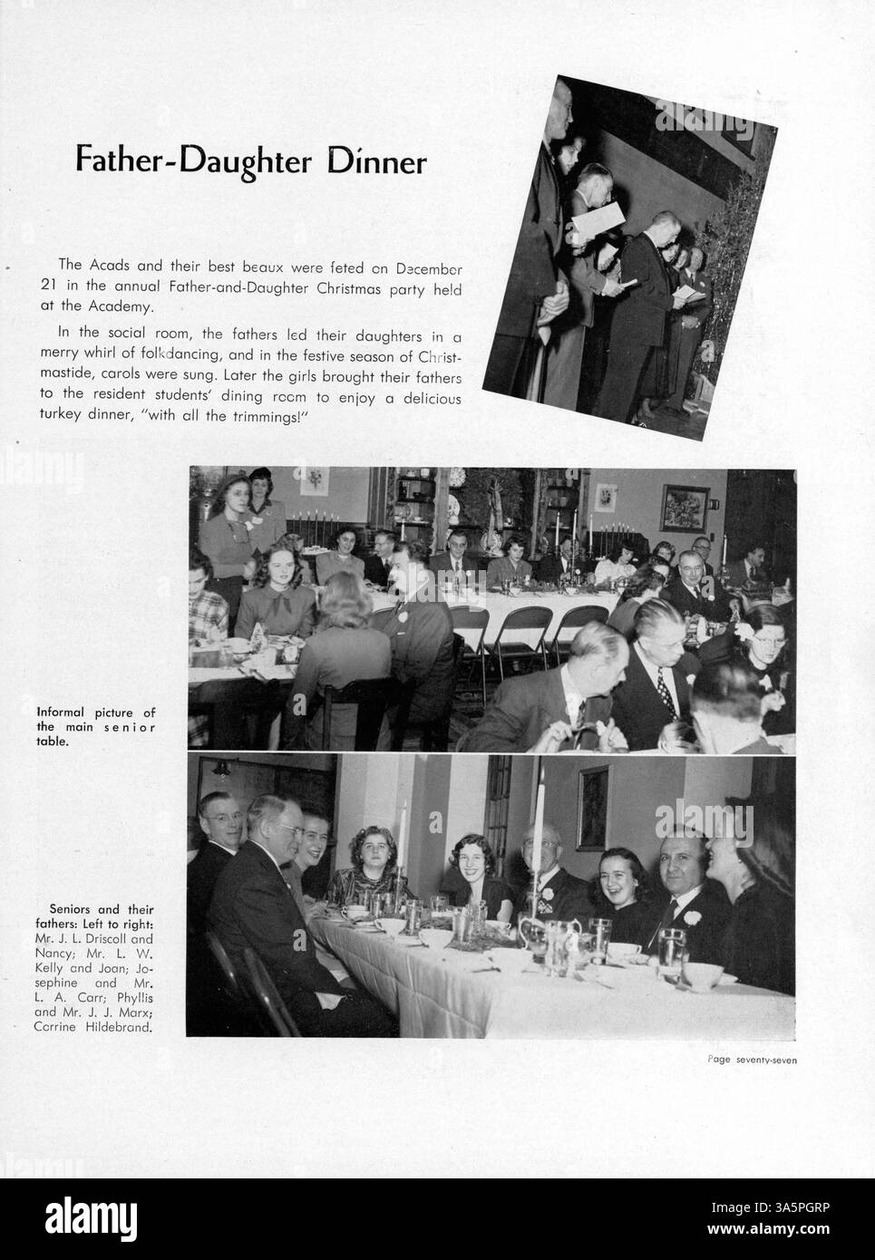 Yearbook captures the events of the 1948 1949 school year hi-res stock ...