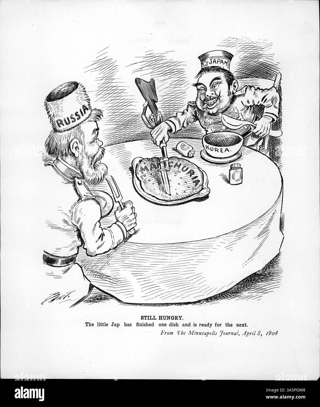 This political cartoon depicts japans expansionist goals japan hi-res ...