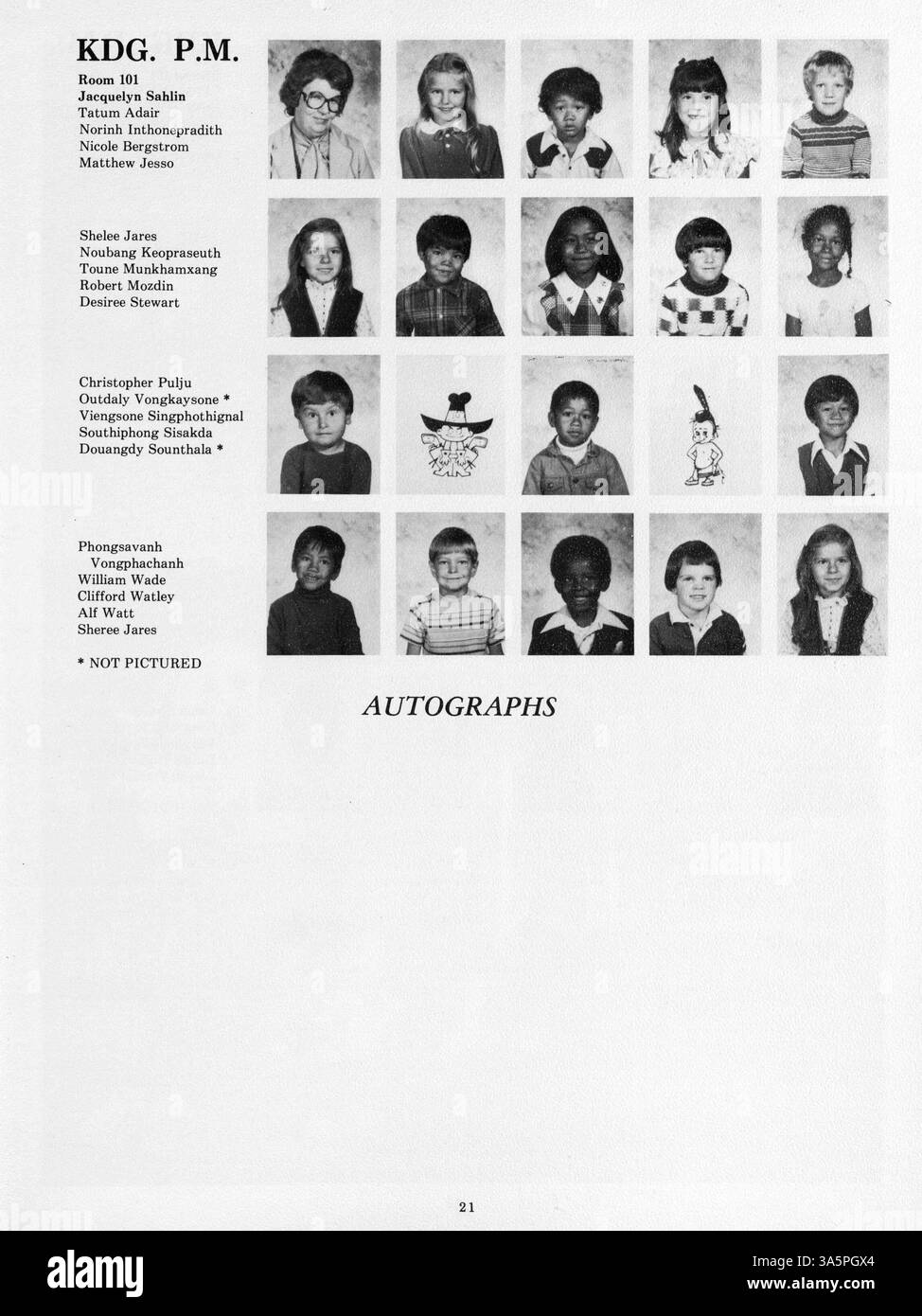 The 1982 Waite Park Elementary Yearbook captures student and teacher ...