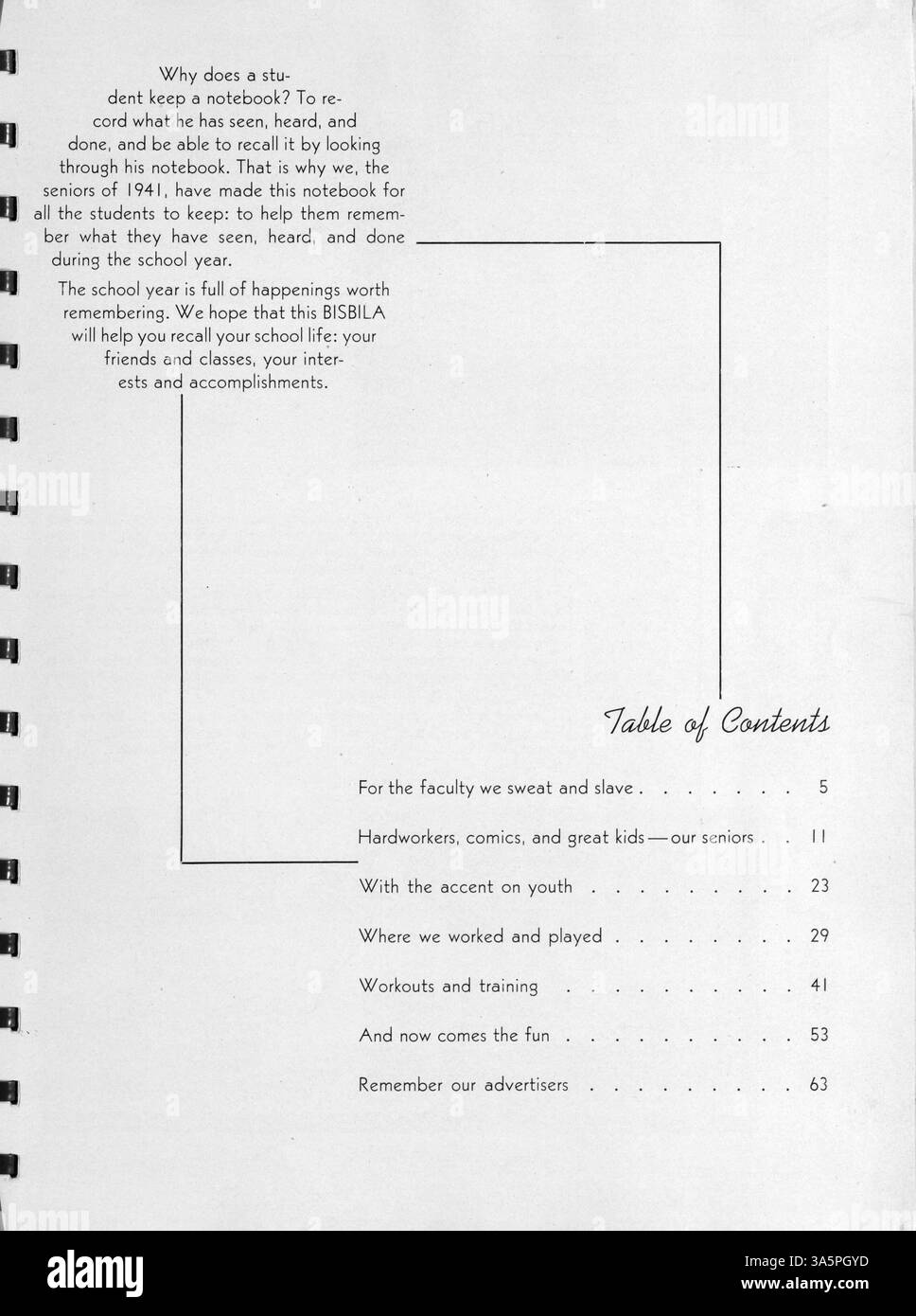 The 'Bisbila' yearbook from University High in 1941 highlights student ...