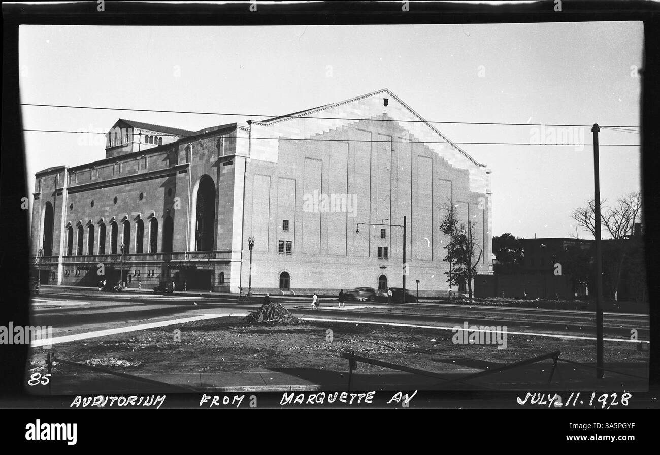 The Minneapolis Auditorium, captured in a photo from July 11, 1928 ...