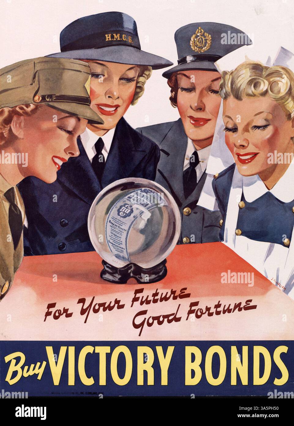 This poster features four women in military or nurse uniforms from ...
