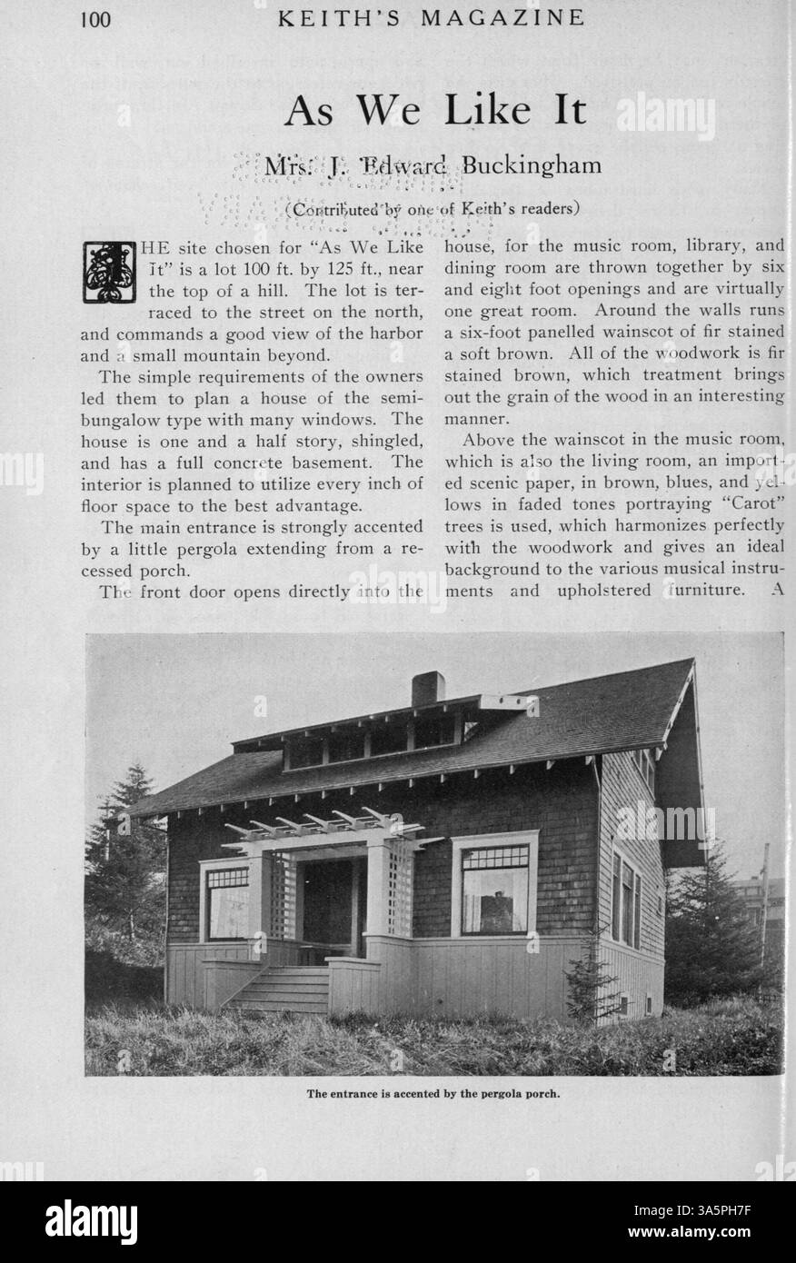 Keith's Magazine, edited by architect Max L. Keith in 1916, showcases ...