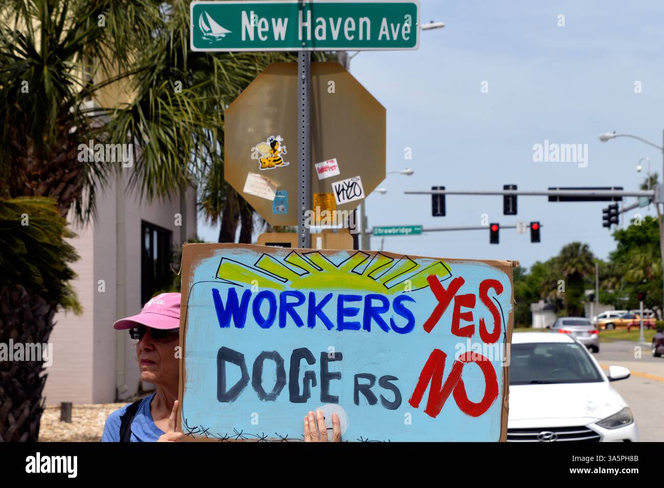 Melbourne, Brevard County, Florida. USA. March 23, 2025 “Hell No” was ...