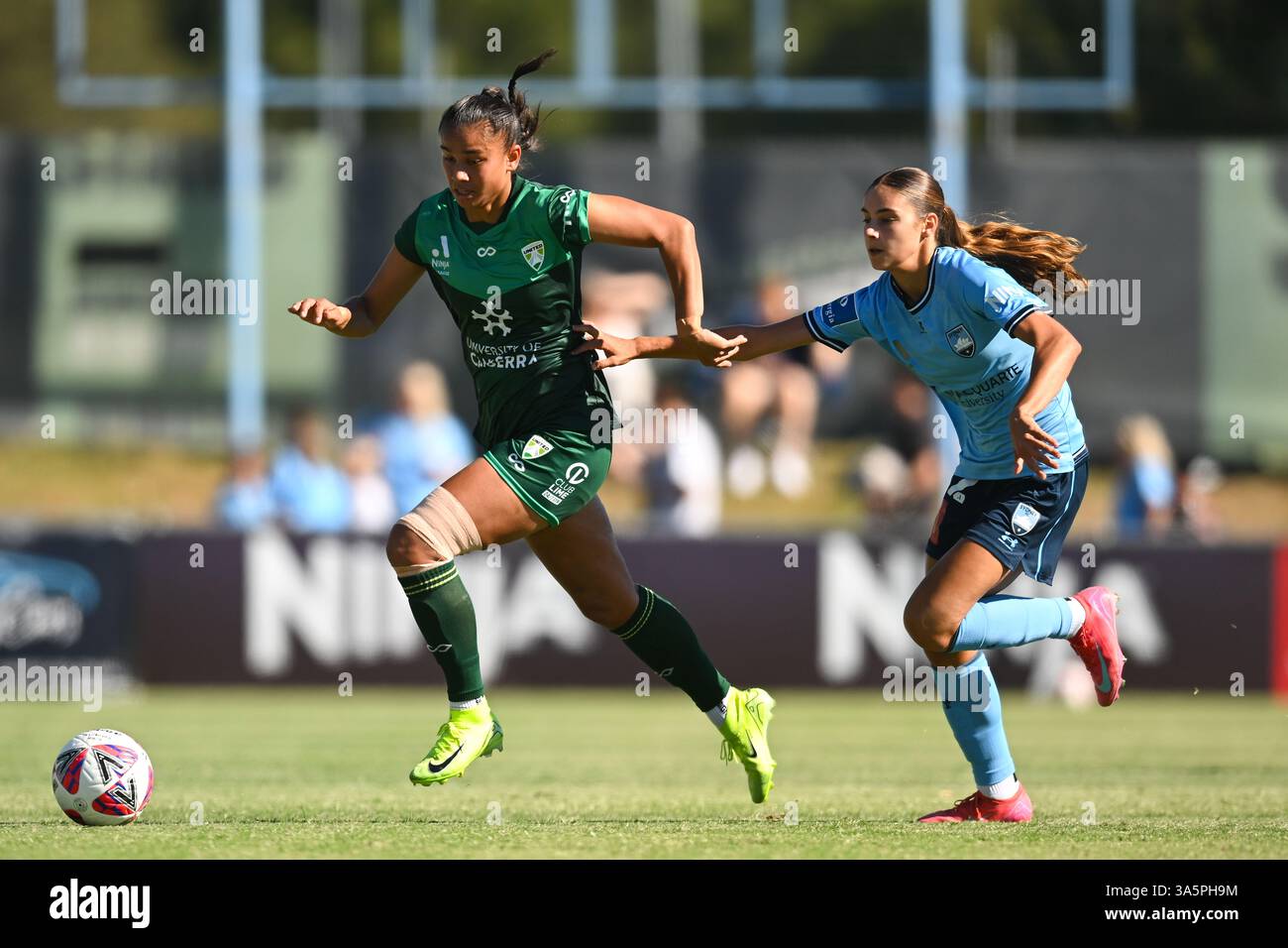 Canberra, Australia. 24th Mar, 2025. Emma Ilijoski of Canberra United ...