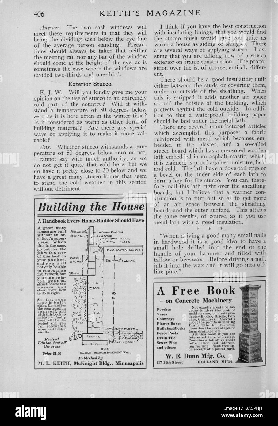 Keith's Magazine, edited by architect Max L. Keith, offers monthly ...