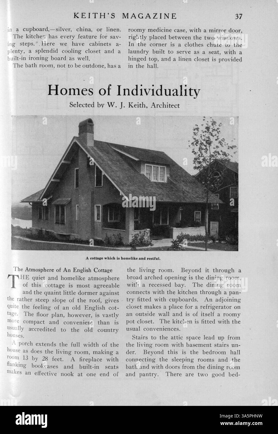 Keiths magazine 1916 showcases house designs with floor plans hi-res ...