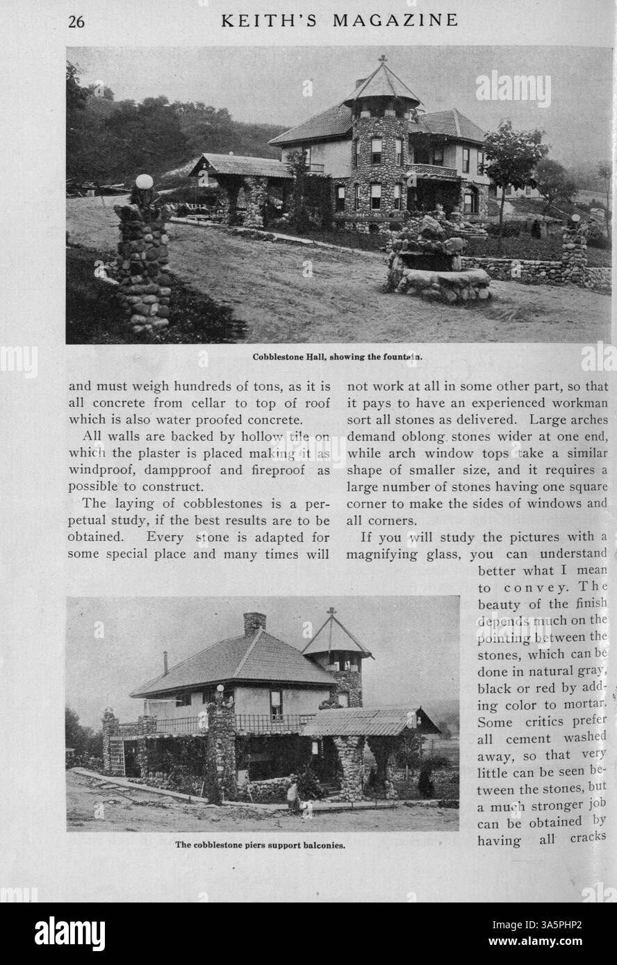 Keiths magazine offers detailed house plans hi-res stock photography ...