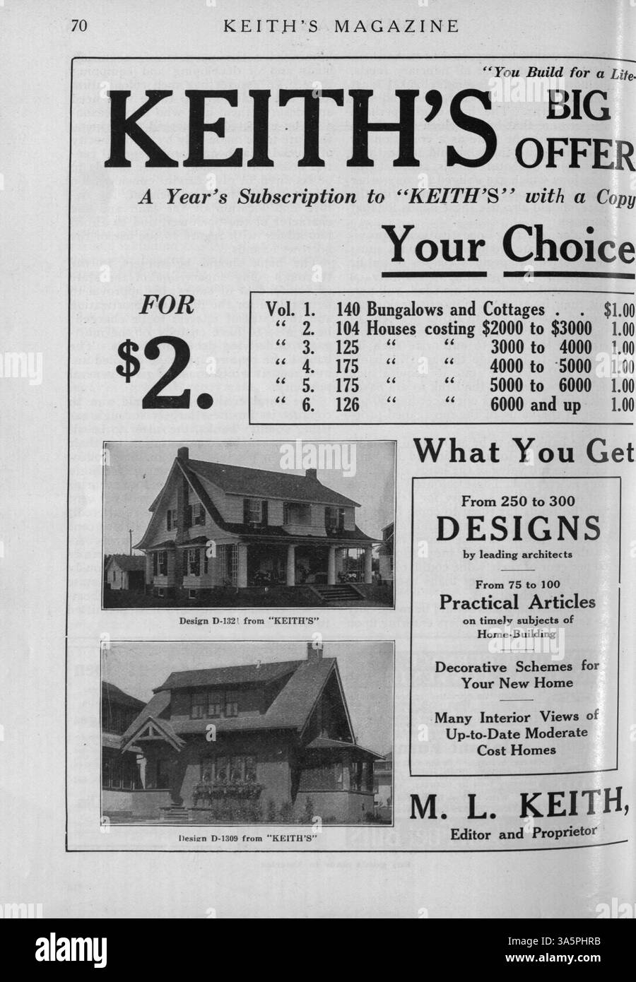 Keith's Magazine, published by architect Max L. Keith, offers twelve ...