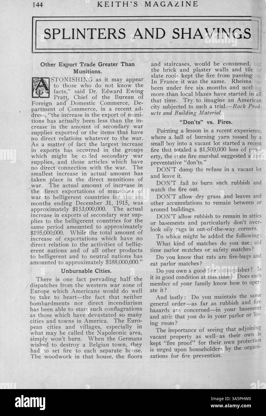 Launched in 1916 by minneapolis architect max l keith hi-res stock ...