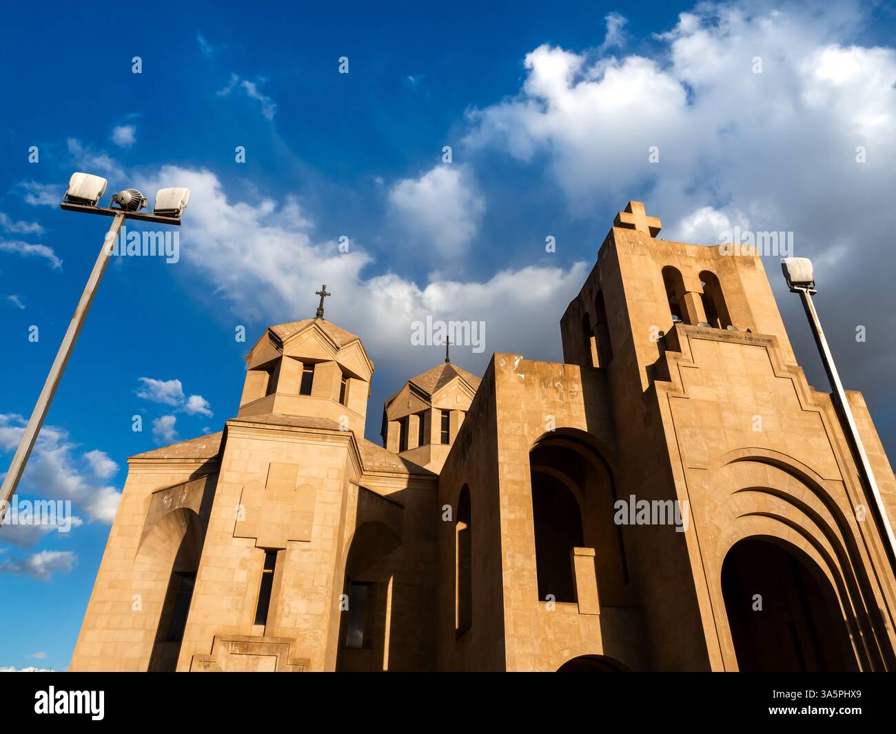 Scene of Saint Gregory the Illuminator cathedral exterior, the largest cathedral of Armenian ...