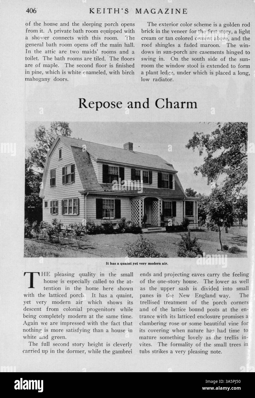 The 1916 edition of Keith's Magazine presents detailed home designs ...